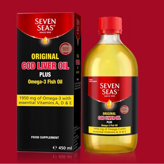 Seven Seas Original Cod Liver Oil Liquid 450 ml | Shop.com.mm