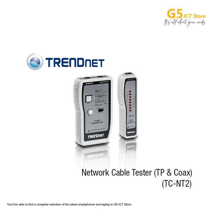 TRENDnet Network Cable Tester (TP & Coax) (TC-NT2) | Shop.com.mm