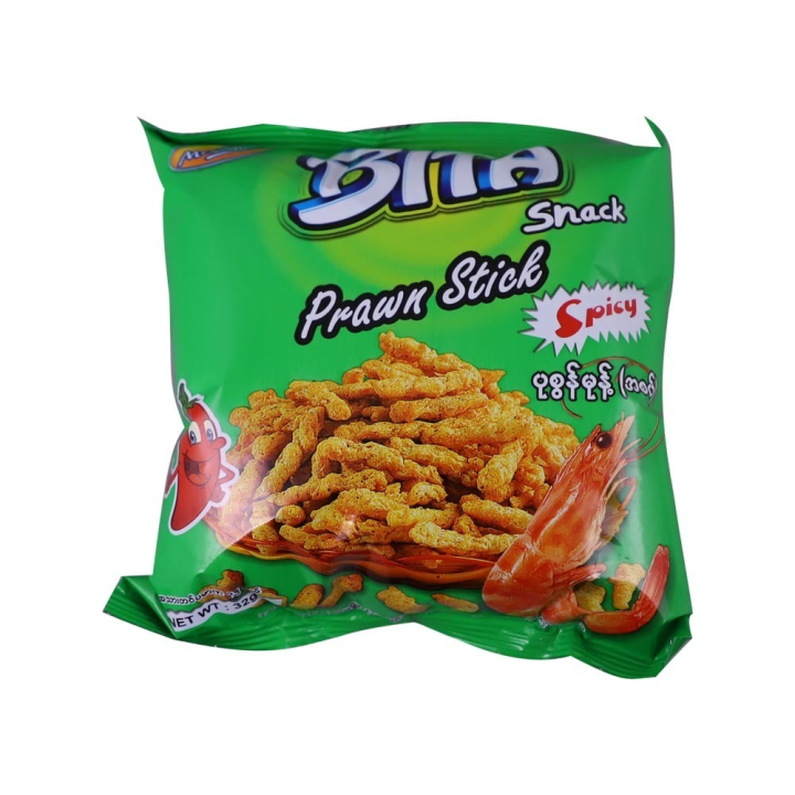 Bita Snack Prawn Stick Spicy 32g/40g | Shop.com.mm