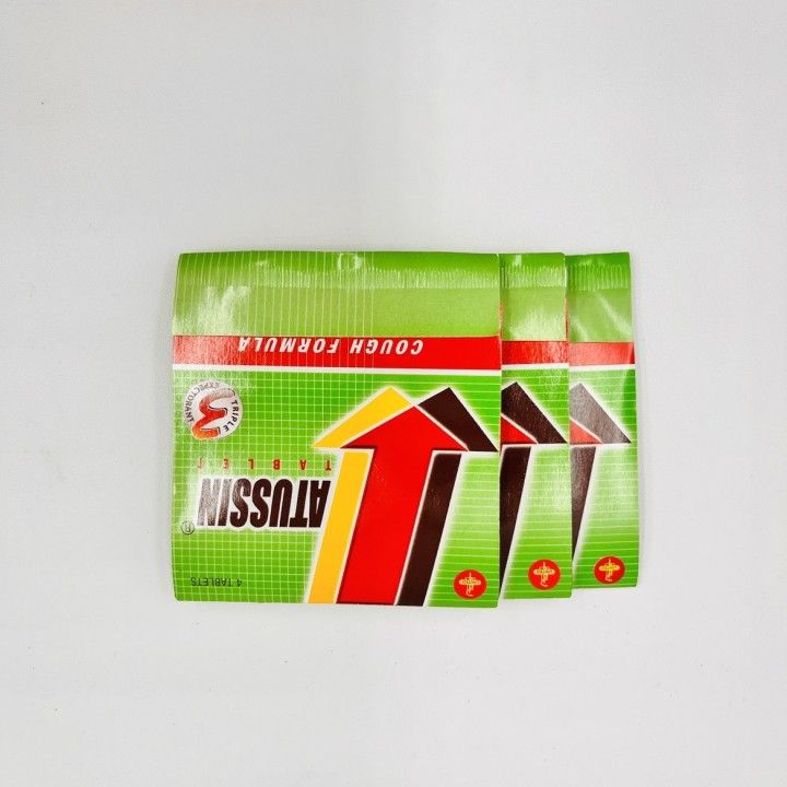 ATUSSIN (1x4's)Dextromethorphan HBr10mg Chlorpheniramine Maleate 1mg ...