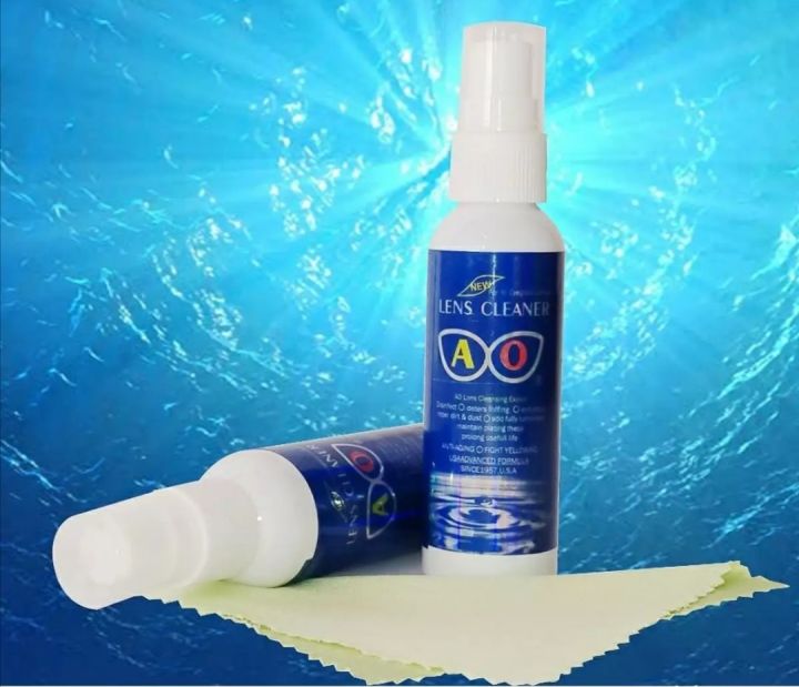 မျက်မှန် မှန်ကြည် ေဆးရည် (၅ဗူးေစျး)AO Lens Cleaner | Shop.com.mm