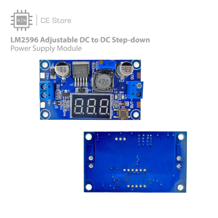 LM2596 DC-DC Step-down Adjustable Power Supply Module - CE Store | Shop.com.mm