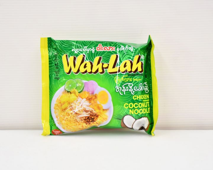 Wah Lah Chicken Flavoured Coconut Noodle 62g | Shop.com.mm