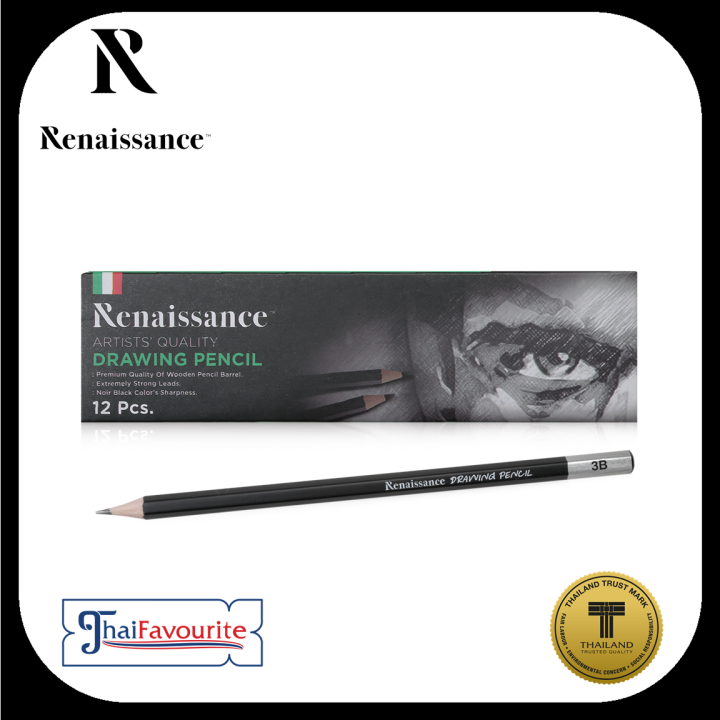 RENAISSANCE DRAWING PENCIL 3B (12PCS/BOX) | Shop.com.mm