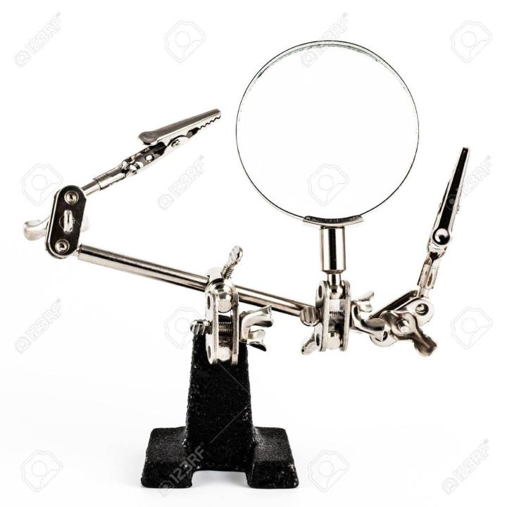 Clover Adjustable Magnifying Glass Soldering Iron Gun Holder Stand ...