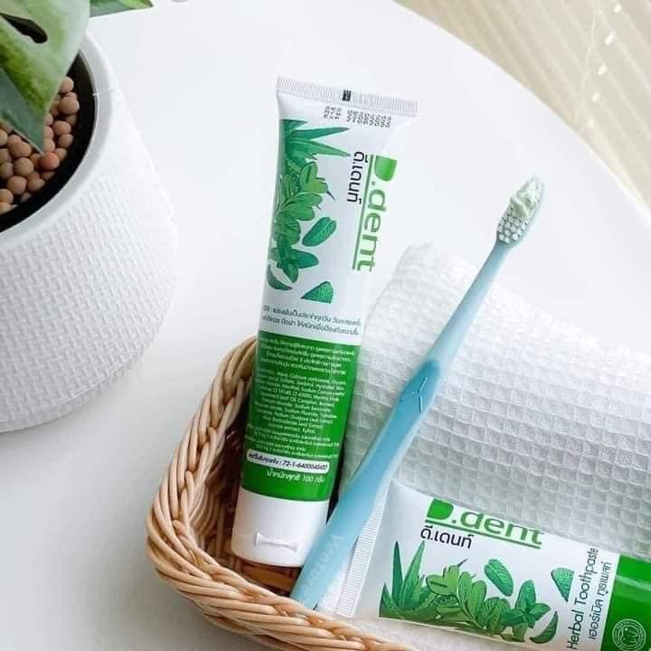 D.Dent Thai Herbal Toothpaste Peppermint Fluoride Healthy Strong 100g ...