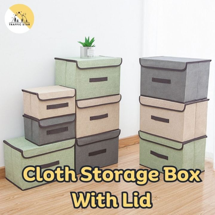 Large Capacity Storage Box With Lid Space Saving Storage And Organizer ...