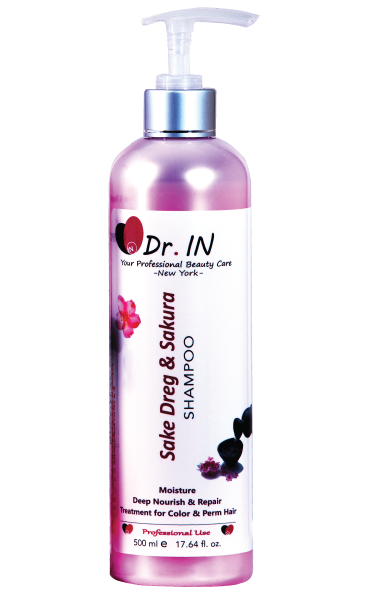 Dr.IN_Sake Dreg & Sakura Shampoo (500ml) | Shop.com.mm