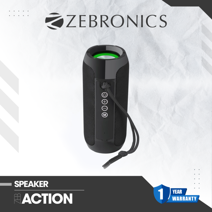 Zebronics SPK-ZEB Portable Bluetooth Speaker (ACTION) | Shop.com.mm