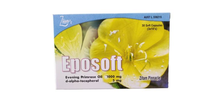 Eposoft evening primrose ပါဝင်သောဆေး (အမျိုးသမီးများ ဓမ္မတာမလာခင် ဖြစ ...