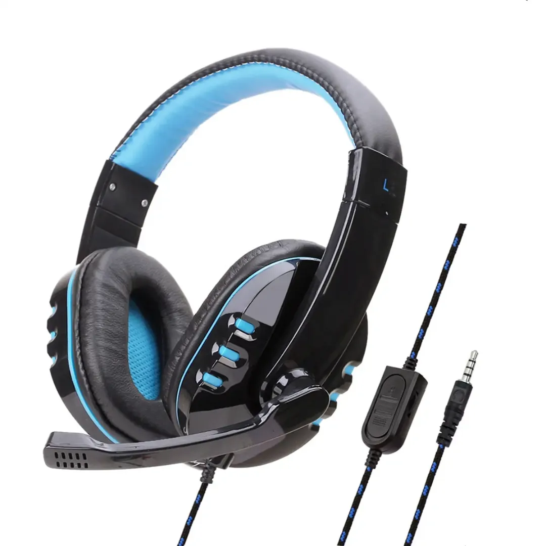 Wired Gaming Headphones 3.5mm Over Ear Gamer Headset with Microphone ...