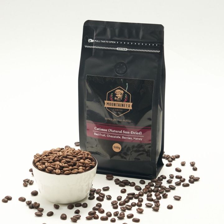 Mountaineer Coffee Natural Process - Catimor Variety Whole Beans 500g ...