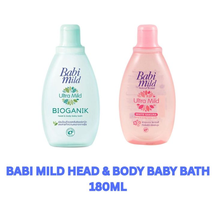 Babi Mild Head and Body Baby Bath 180ml | Shop.com.mm