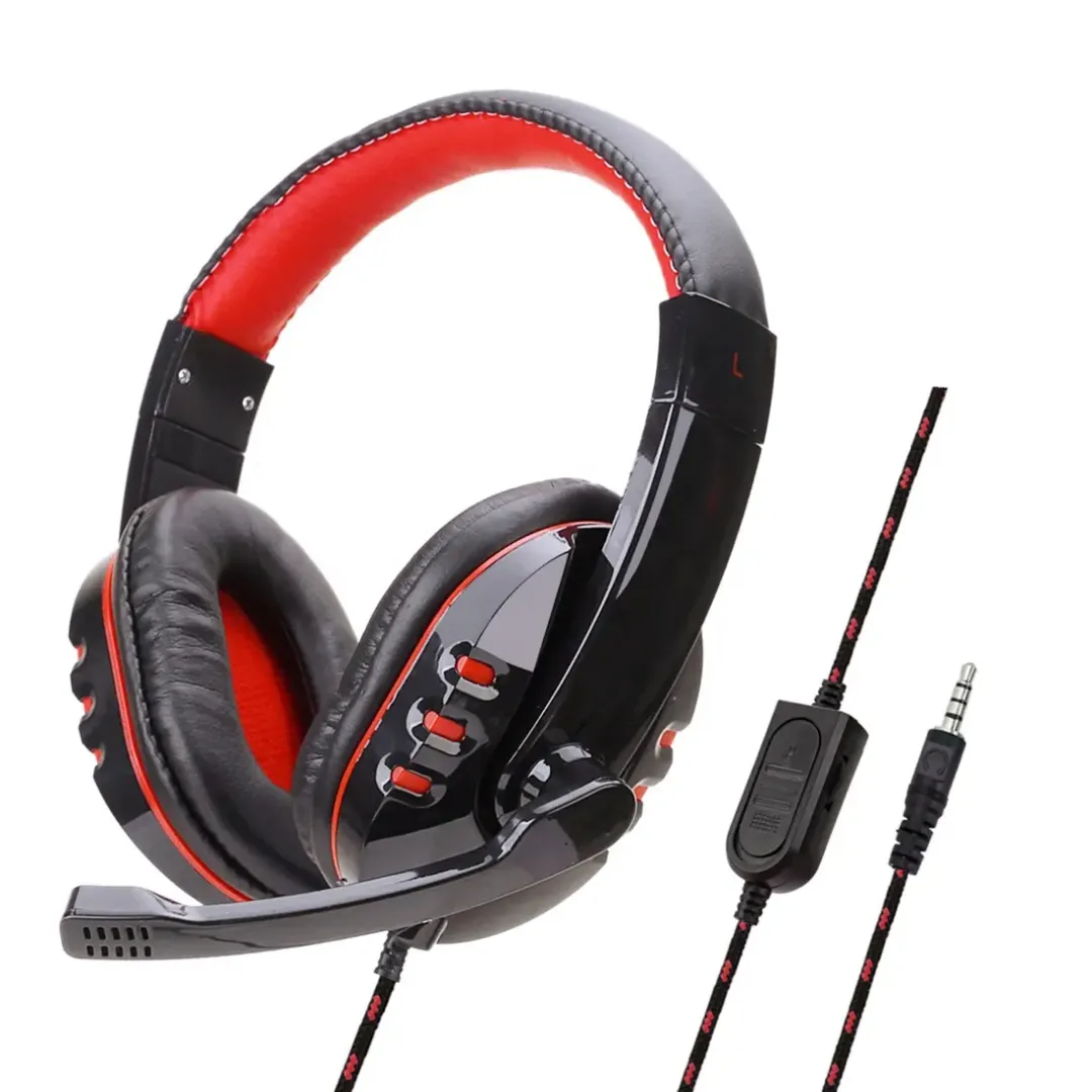 Wired Gaming Headphones 3.5mm Over Ear Gamer Headset with Microphone ...