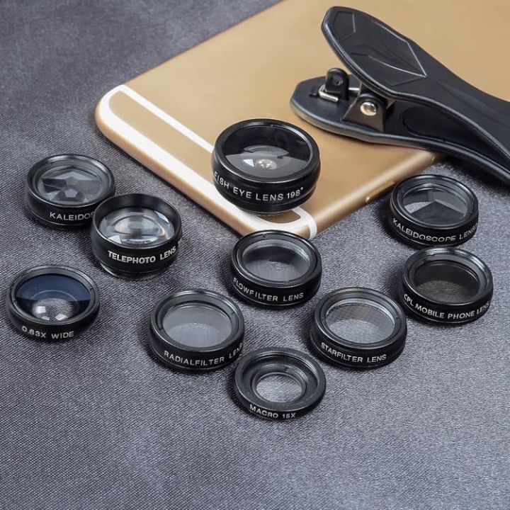 Apexel 10 In 1 Lens For Mobile Phone Photography Telephoto, Macro ...