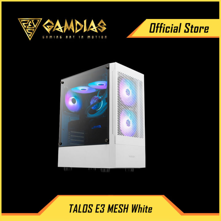 Gamdias TALOS E3 MESH White Casing | Shop.com.mm
