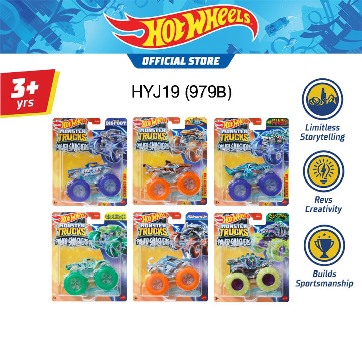 (Preorder)Hot Wheels Monster Trucks Power Smashers Die-cast Monster ...