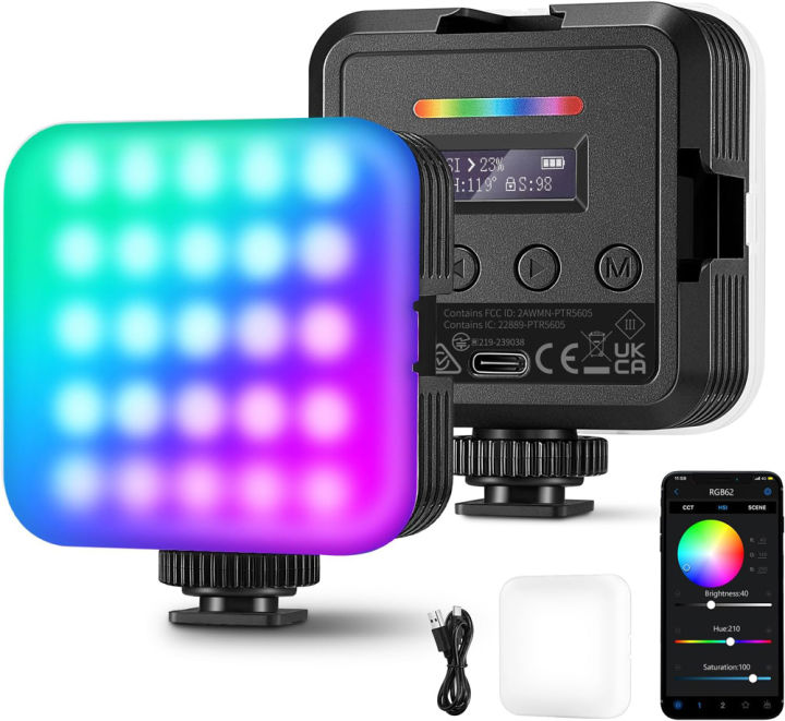 (Preorder) NEEWER RGB62 Magnetic RGB LED Light with Upgraded App ...