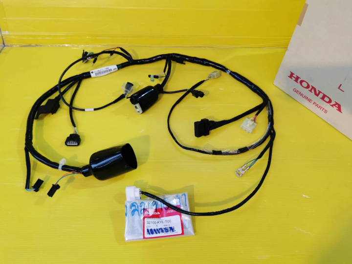 (Preorder) Wave 125i Wiring Harness, Turn Signal Windshield, Black Pipe ...