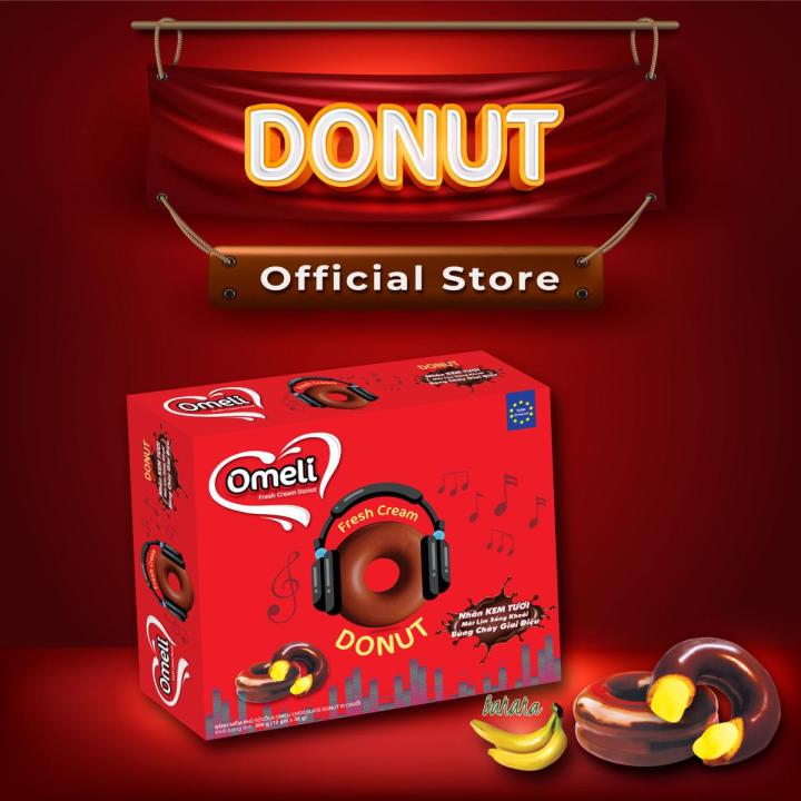 Omeli Chocolate Donut (12 Donuts per Box) | Shop.com.mm