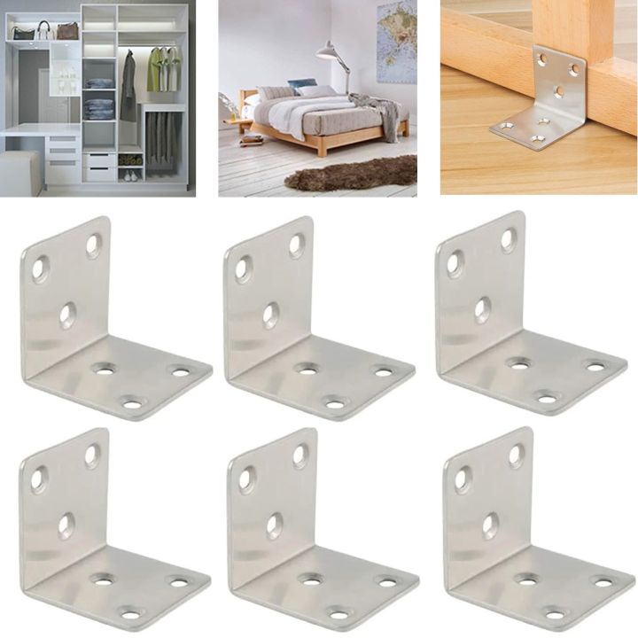 Metal Heavy Duty Angle Bracket For Wood 40MM 1.5inch - 6Pcs | Shop.com.mm