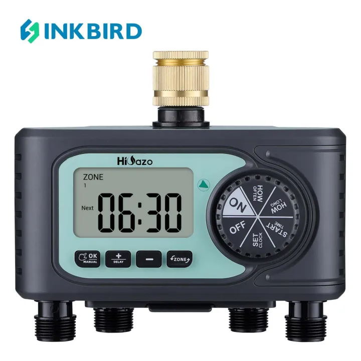 (Preorder) INKBIRD 4 Zone Automatic Digital Water Timer Irrigation ...