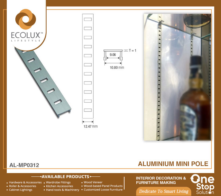 12' Aluminum Mini Pole ( AL-MP0312 ) | Shop.com.mm