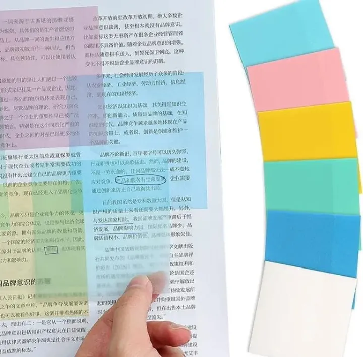 Transparent waterproof Sticky Note (7 cm * 9.5 cm) | Shop.com.mm