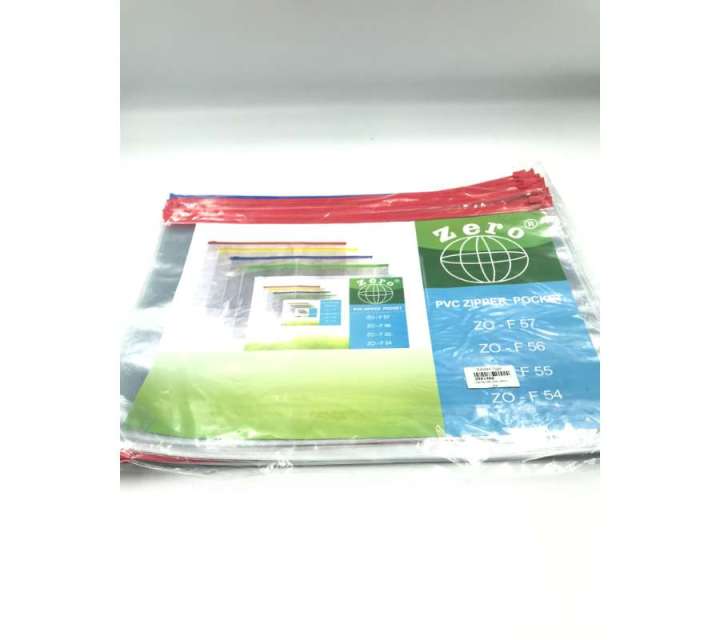 KiKi Zip File A4 Clear 1pcs | Shop.com.mm