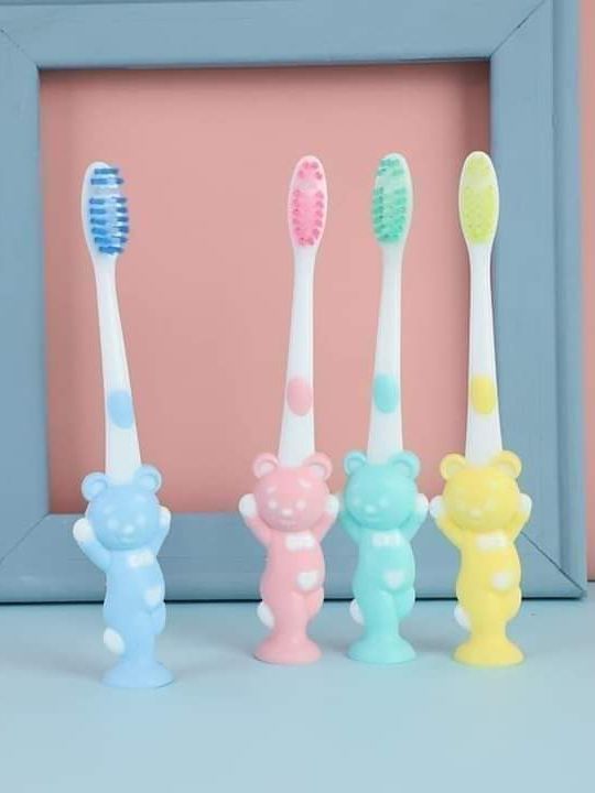 Baby Soft Bristled Cartoon Kid Toothbrush 4pc/set | Shop.com.mm