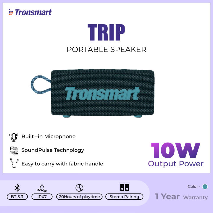 Tronsmart~ Trip 10W Portable Speaker | Shop.com.mm