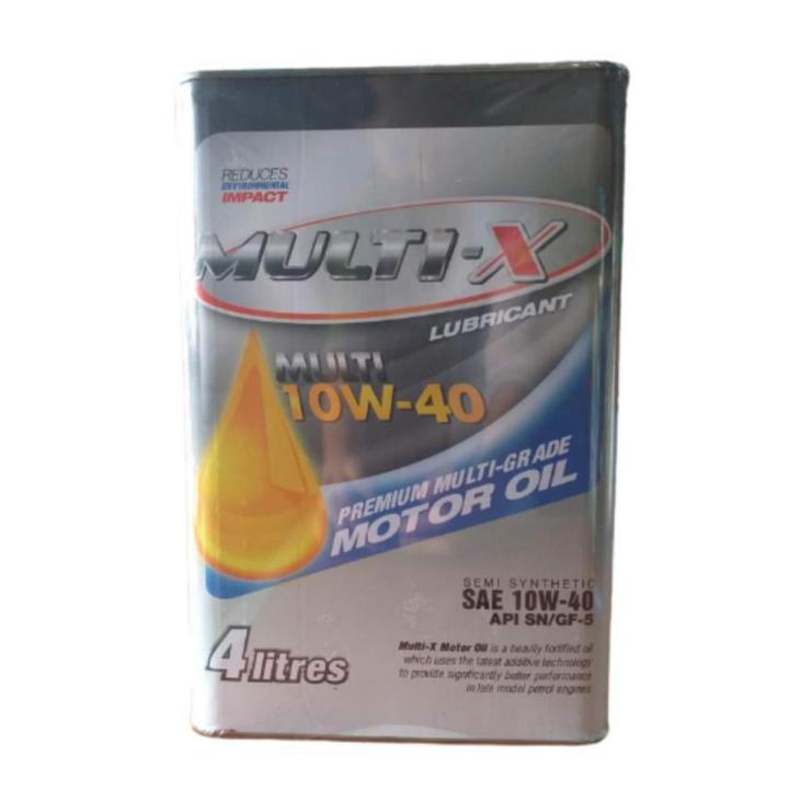 Multi X engine oil semi synthetic 10w40 ဓာတ်ဆီအင်ဂျင်ဝိုင် (4li) | Shop ...