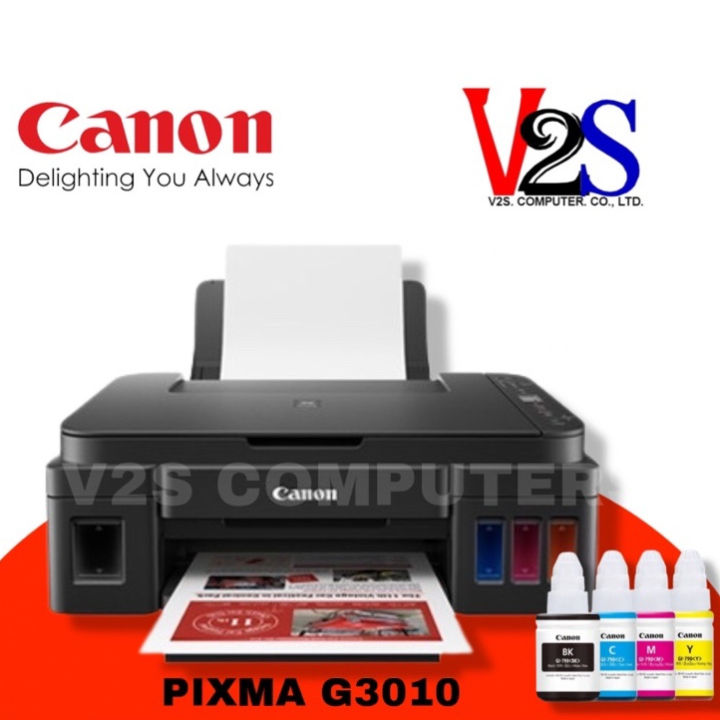 (Preorder) Canon Printer PIXMA Model G3010 AIO Wi-Fi 3 IN 1 Inkjet Tank ...