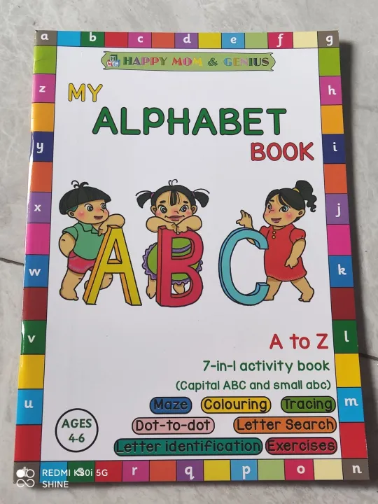 Happy Mom and Genius My alphabet book (Pre kg, Kg, G-1) | Shop.com.mm