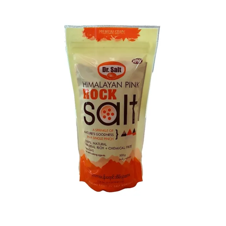 Dr.Salt Himalayan Pink Rock Salt 500g (Pack) | Shop.com.mm