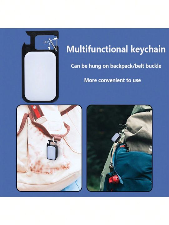 rechargeable lighting modes, portable mini LED keychain, pocket-sized ...