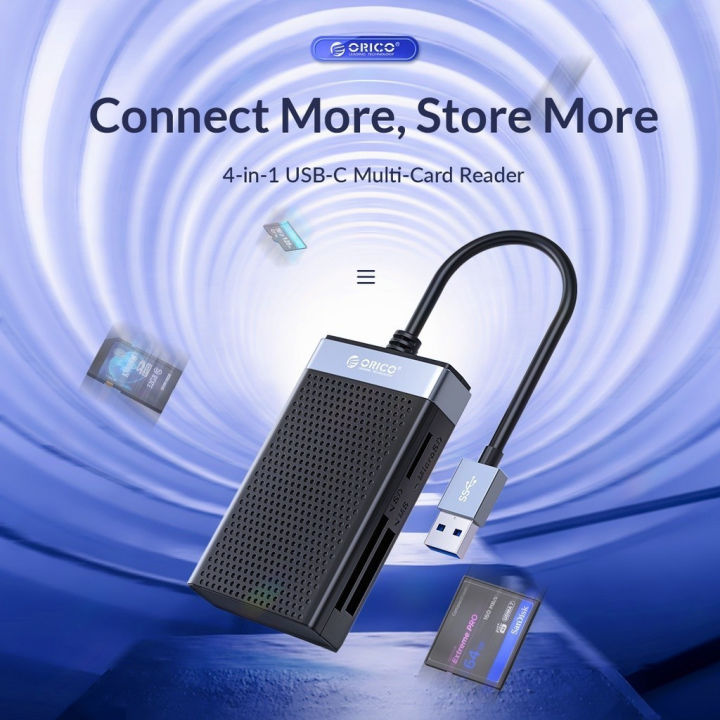 (Preorder) ORICO SD/TF/MS/CF Card Reader 4 In 1 USB3.0 High Speed OTG ...