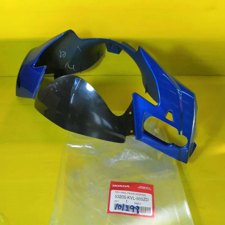 (Preorder) Wave 125i mask. Genuine blue turn signal windshield with ...