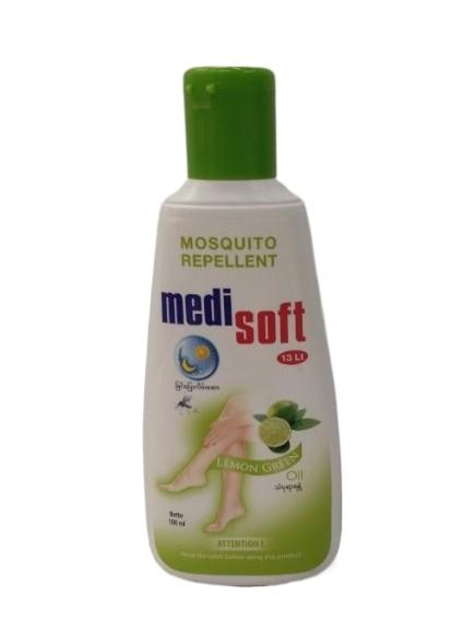 Medisoft Lemon Green Oil Mosquito Repellent 100ml | Shop.com.mm