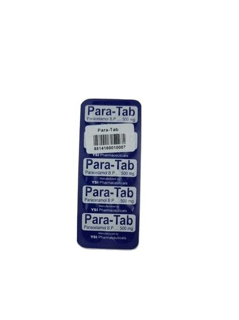 Para-Tab 500mg: 10 Tablets of Effective Paracetamol Relief | Shop.com.mm