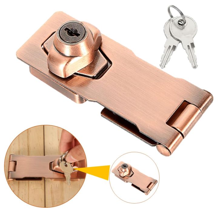 4 Inch Keyed Hasp Safety Lock For Doors / Cabinets | Shop.com.mm