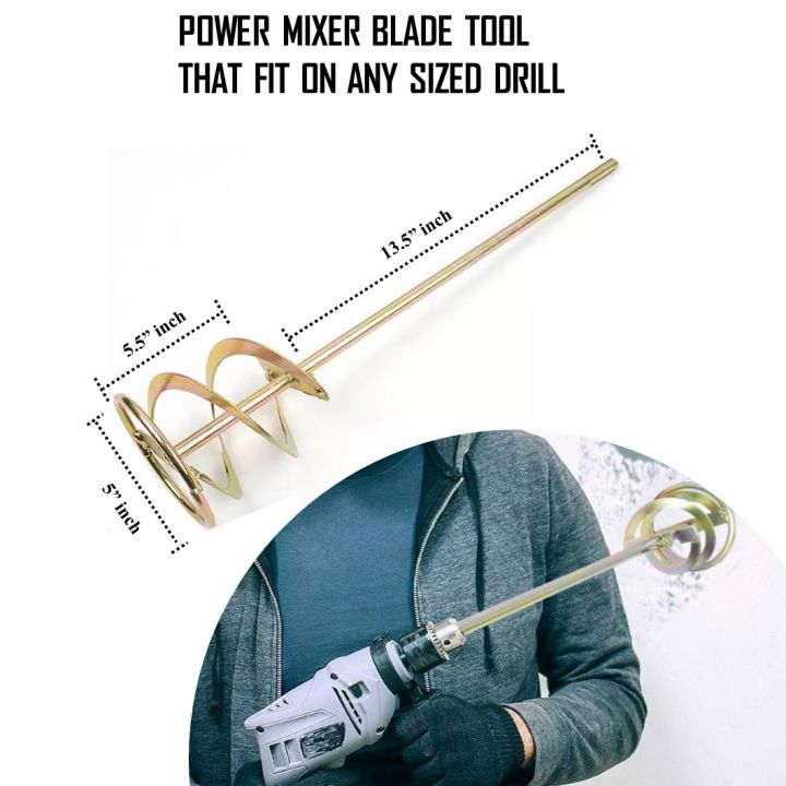 Multi-Purpose Mixing Paddle For Concrete Paint Drywall | Shop.com.mm