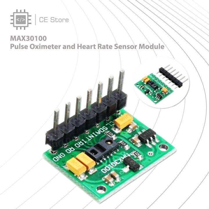 MAX30100 Pulse Oximeter and Heart Rate Sensor Module - CE Store | Shop ...