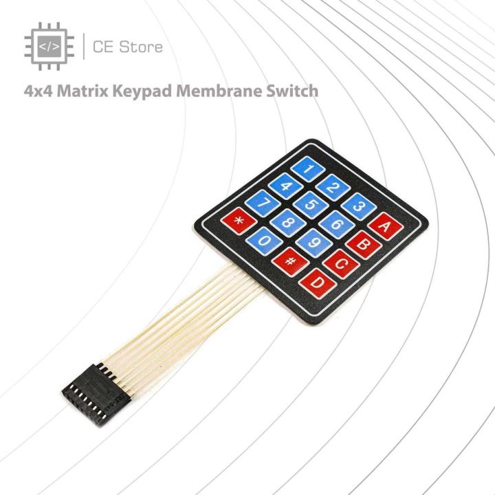 4x4 Matrix Keypad Membrane Switch - CE Store | Shop.com.mm