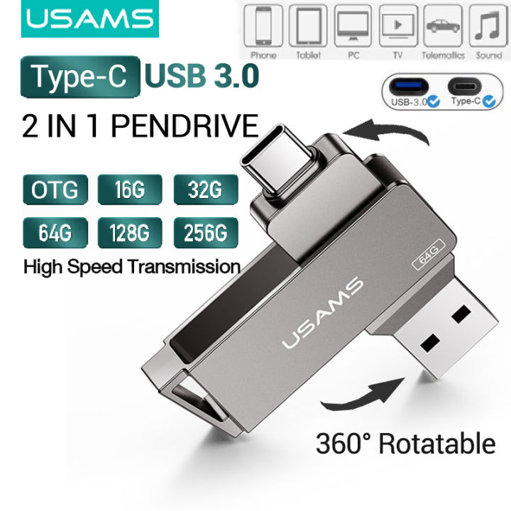(Preorder) USAMS Type-c Flash Drive USB3.0 Flash Drives Type C Pendrive ...