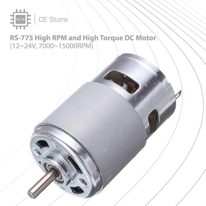 RS-775 High RPM and High Torque DC Motor (12~24V, 7000~15000RPM) - CE ...