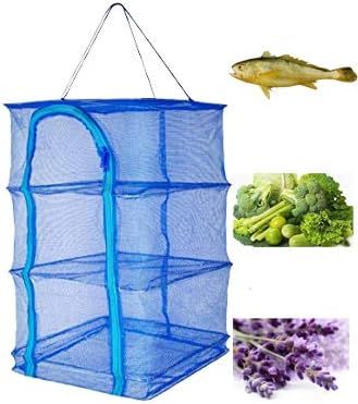 3 Layer Non-Toxic Nylon Netting Foldable Drying Rack for Fish ...