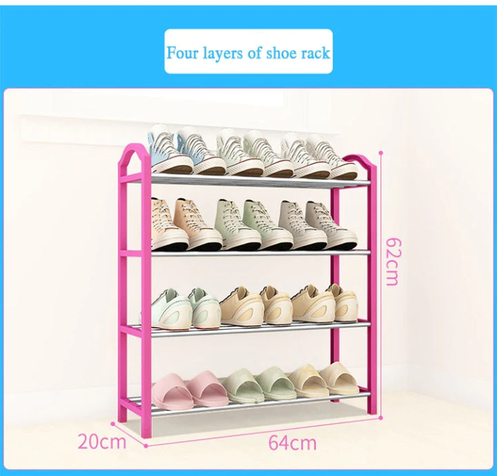 Golden Pyae hoe Rack Adjustable Fabric Shoe Shelf Storage Organizer Non ...
