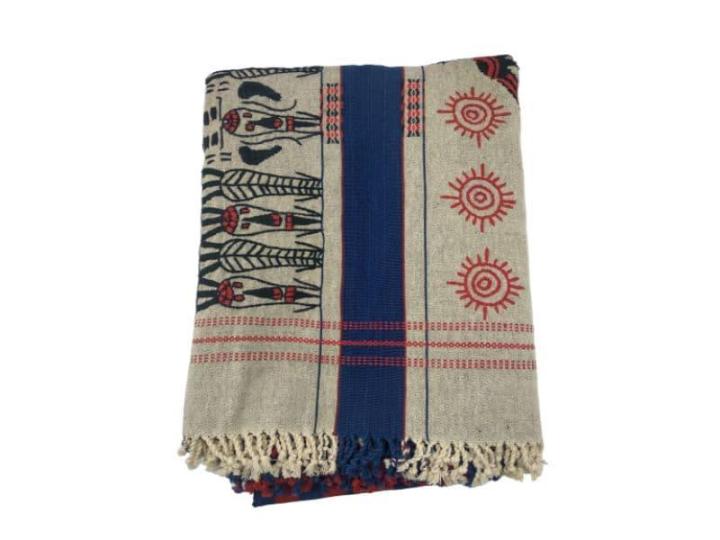 YoYaMay Myanmar Traditional Ethnic Hand Woven Double Size Blanket ...