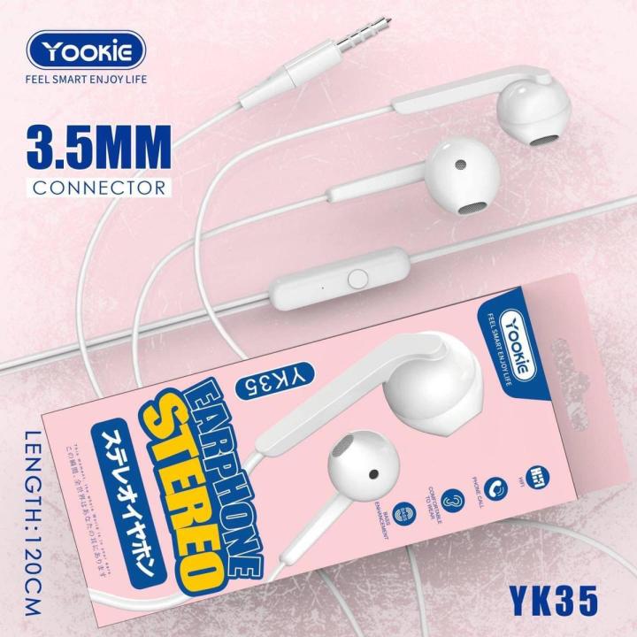 Yookie YK35 Stereo Earphone (3.5mm) | Shop.com.mm